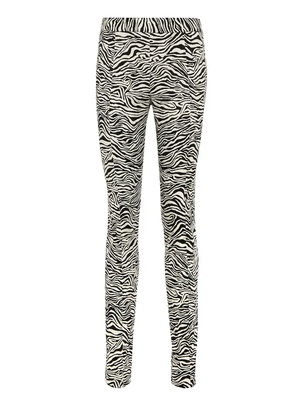 Proenza Schouler Zebra Jacquard Skinny Pants - Multicoloured