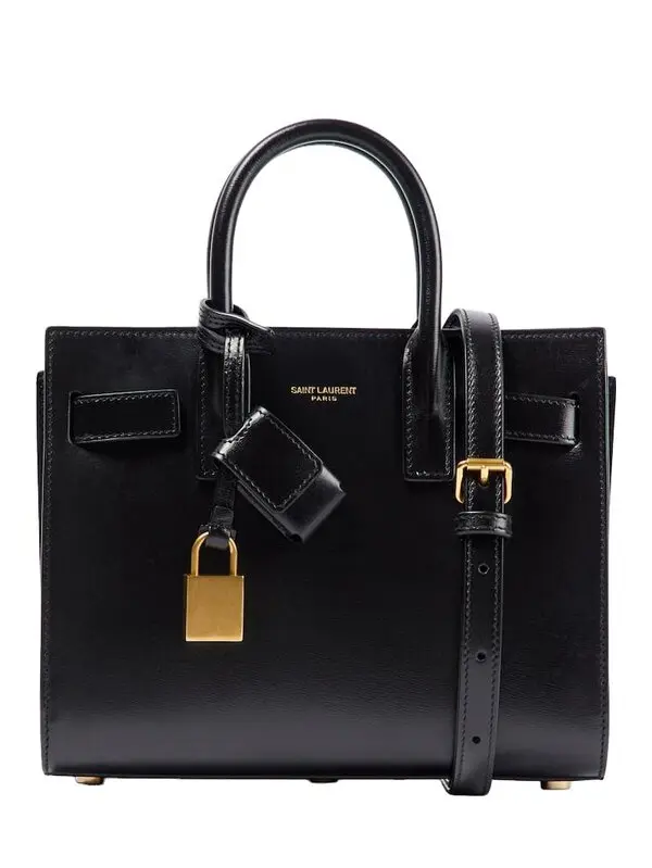Saint Laurent Sac De Jour Nano Leather Tote - Black