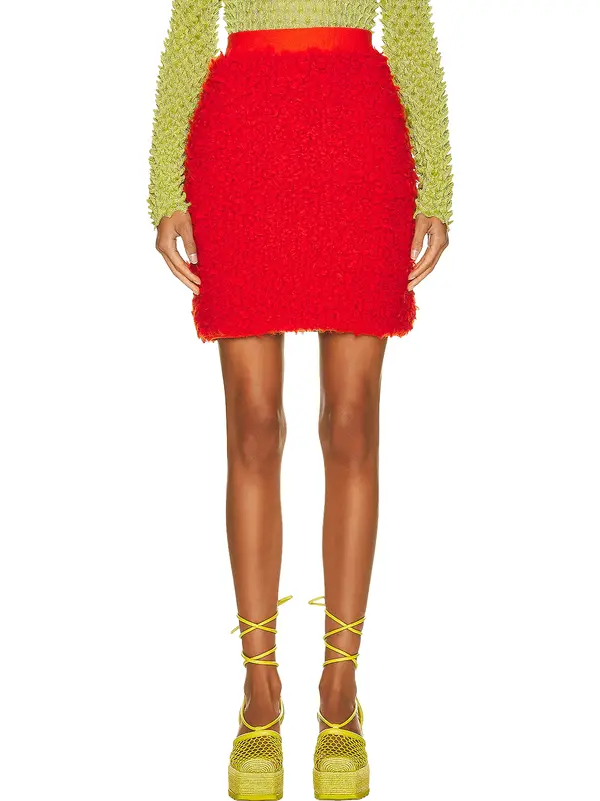 Bottega Veneta Fleece Knit Mini Skirt - Burst