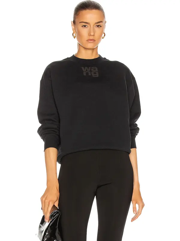 Alexander Wang Puff Paint Foundation Sweatshirt - Black