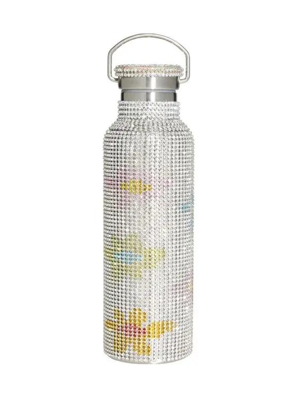 Collina Strada Crystal Embellished Insulated Water Bottle - Multi Daisy
