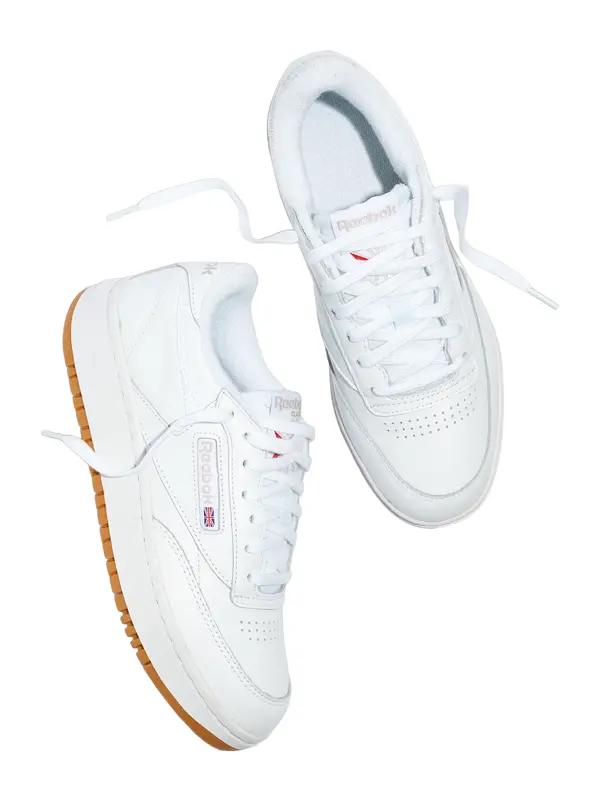 Madewell Reebok® Club C Double Sneakers - Ftwr White,ftwr White,cold