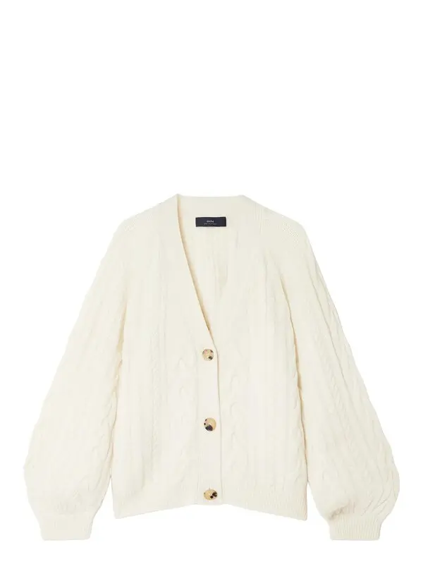 Arch4 Pimlico Cable-knit Cashmere Cardigan - White