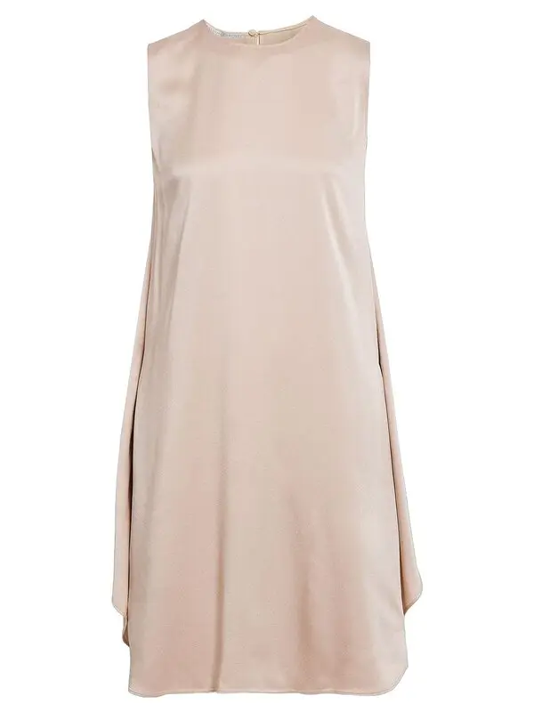 Stella McCartney Mia Ruffle-trimmed Mini Dress - Beige