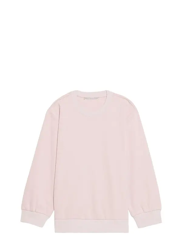 Stella McCartney Monogram-trimmed Cotton-jersey Sweatshirt - Pastel Pink