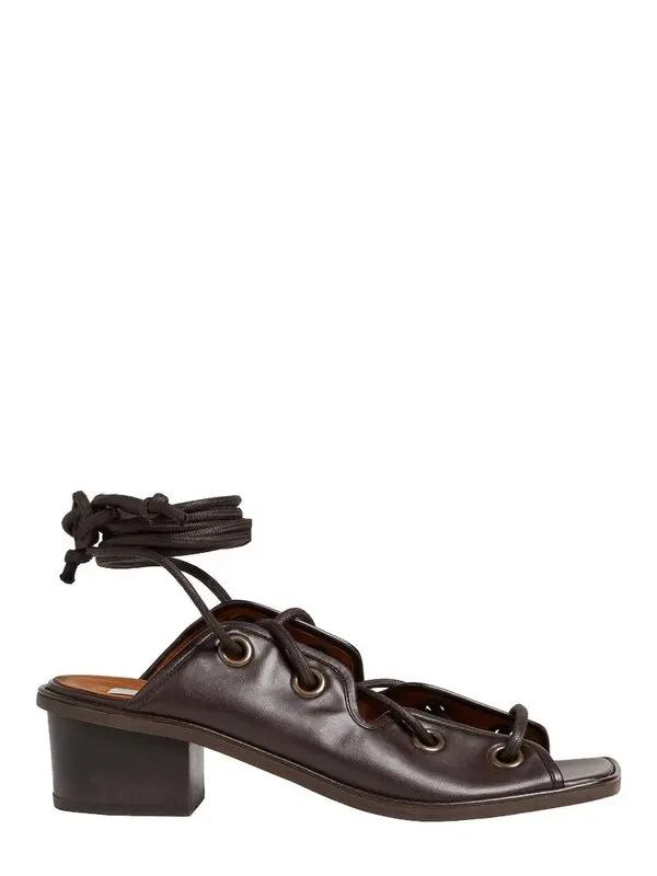 Stella McCartney Lace-up Sandals - Dark Brown
