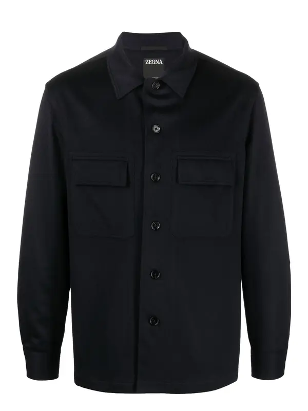 Zegna Alba Oasi Shirt Jacket - Blue