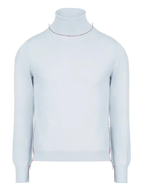 MAISON MARGIELA Work-in-progress High-neck Jumper - Blue