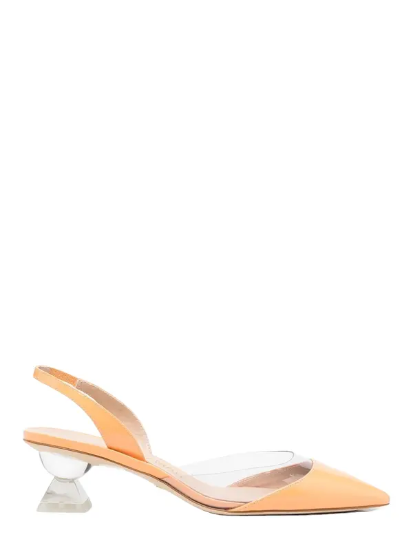 STUART WEITZMAN Lucite Sculpt Pumps - Orange