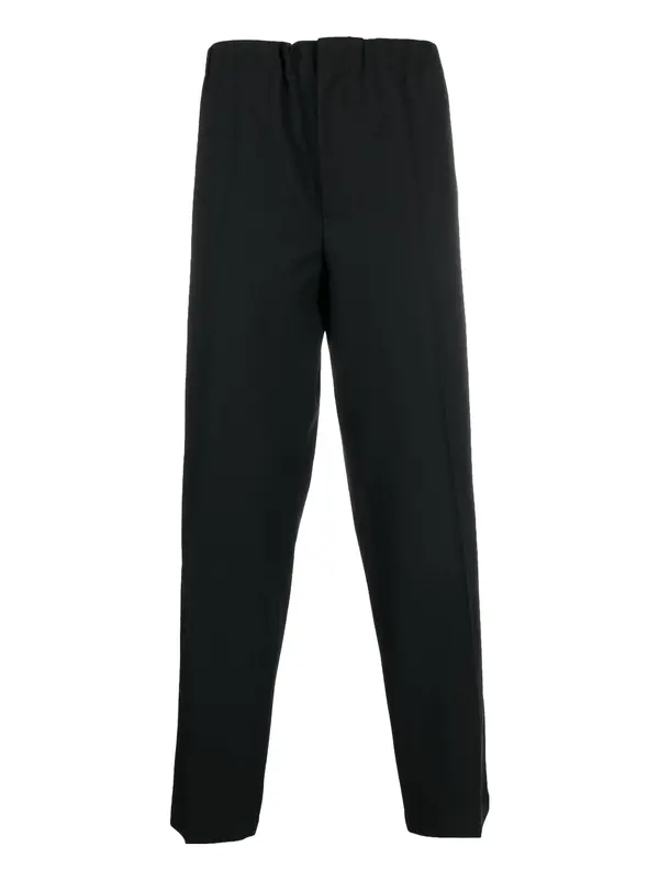 JIL SANDER Pleated Straight-leg Trousers - Black