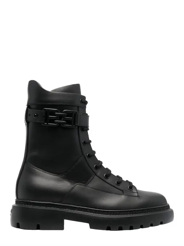 Bally Lace-up Ankle Boots - Black