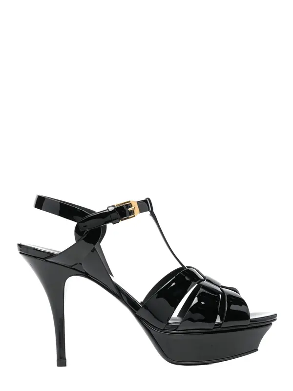 Saint Laurent Tribute 115mm Sandals - Black
