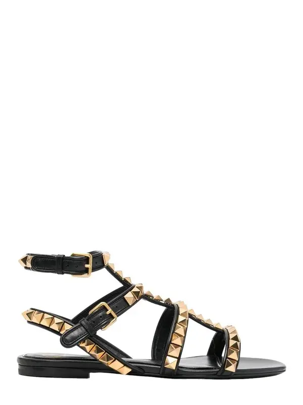 Valentino Garavani Rockstud No Limit Caged Sandals - Black