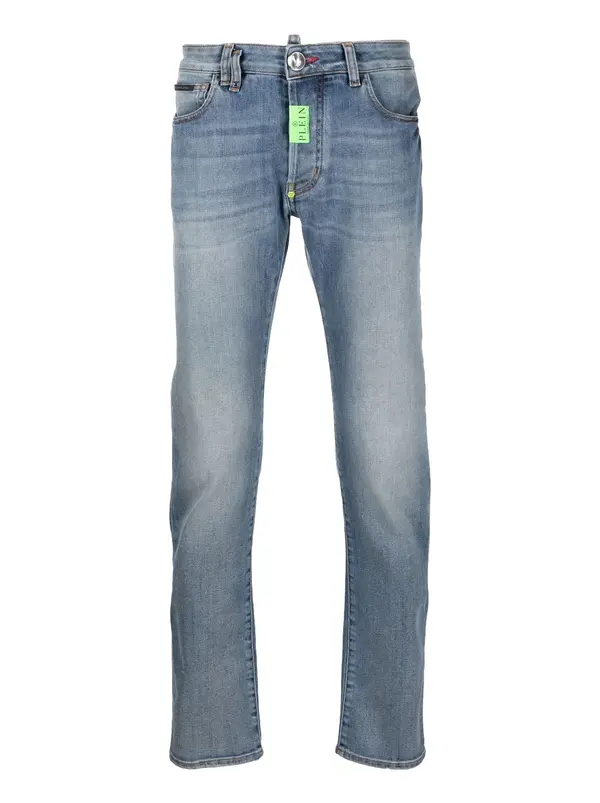 Philipp Plein Hexagon Straight-cut Jeans - Blue