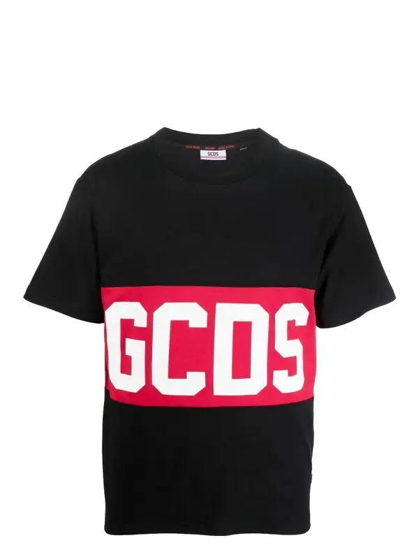 Gcds Band Logo-print T-shirt - Black