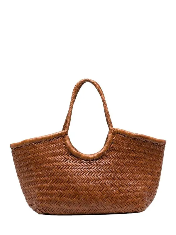 Dragon Diffusion Nantucket Interwoven Leather Tote Bag - Brown