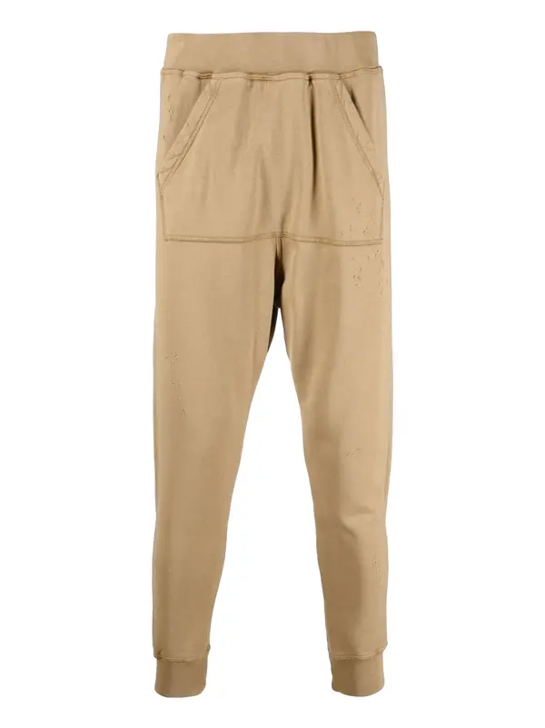 Dsquared2 Tapered Cotton Track Pants - Neutrals