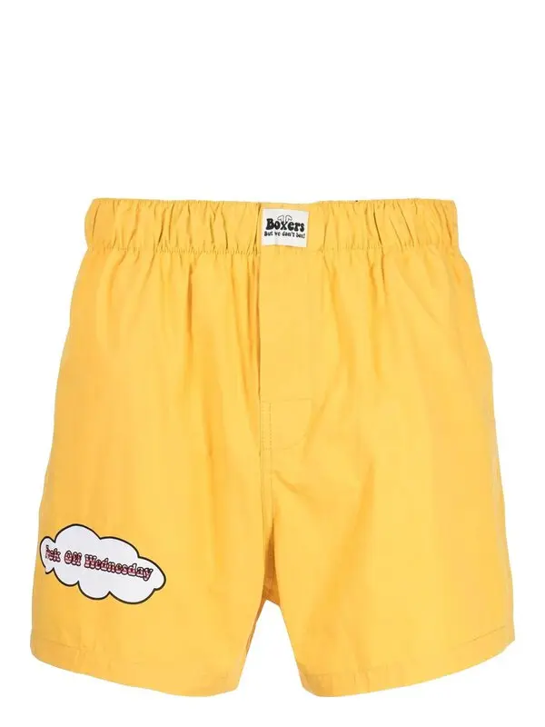 DUOLTD Graphic-print Boxer Shorts - Yellow