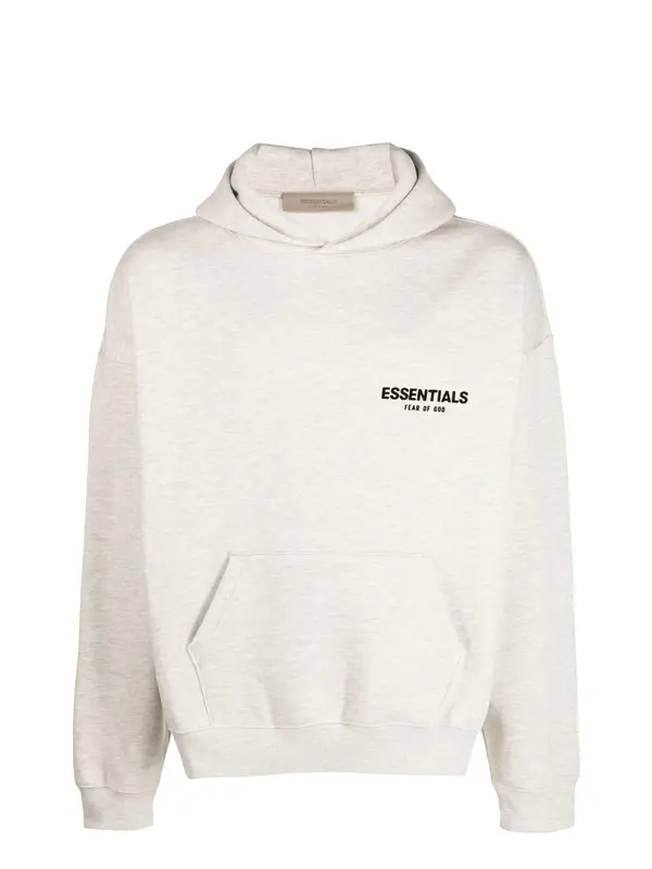 Fear Of God Logo-print Hoodie - Neutrals