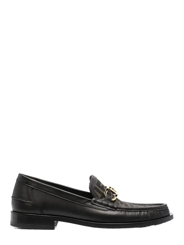 Fendi O'lock Loafers - Black