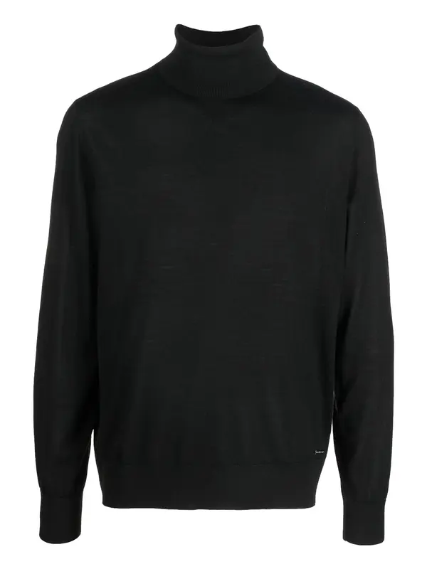 Dsquared2 Roll-neck Wool Jumper - Black