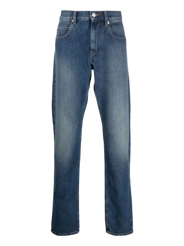 MARANT Isabel Straight-leg Mid-wash Jeans - Blue