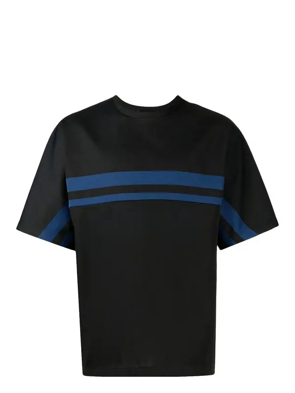 3.1 Phillip Lim Striped Crew-neck T-shirt - Black
