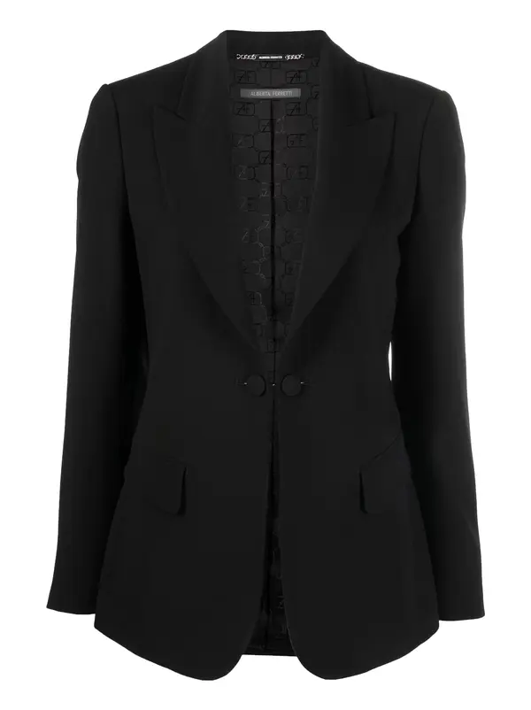 Alberta Ferretti Peak-lapel Single-breasted Blazer - Black