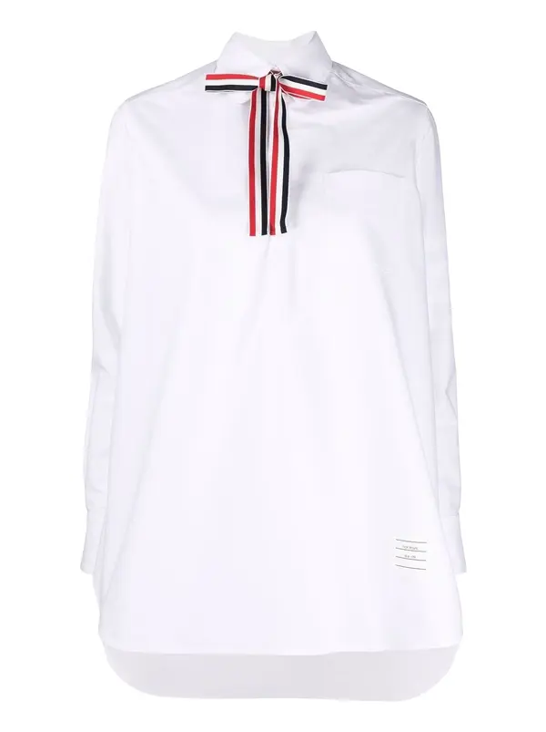 Thom Browne Bow-tie Blouson Shirt - White