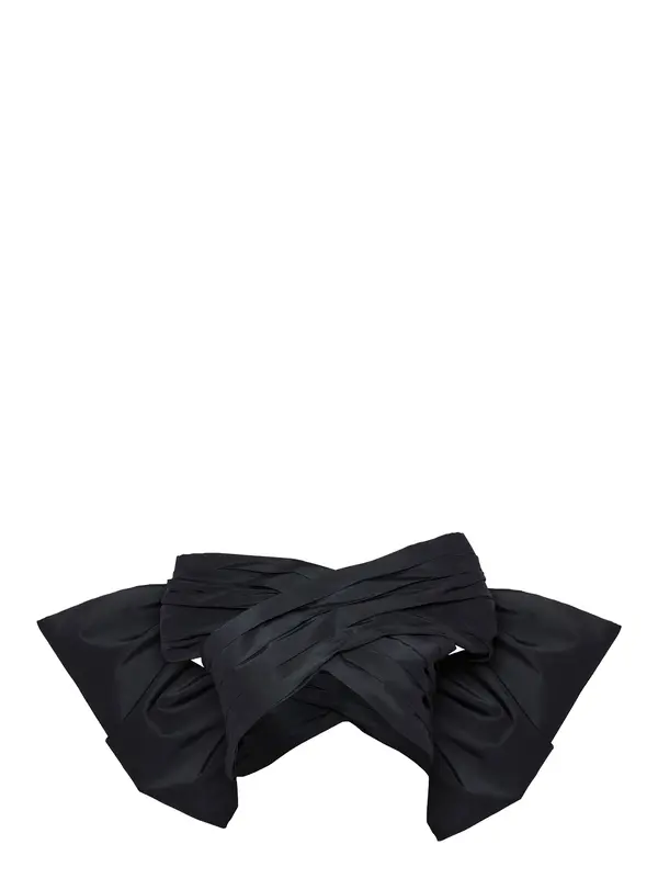 Carolina Herrera Off-shoulder Silk Top - Black