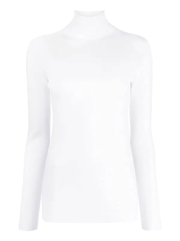 Fabiana Filippi Ribbed Roll-neck Jumper - White