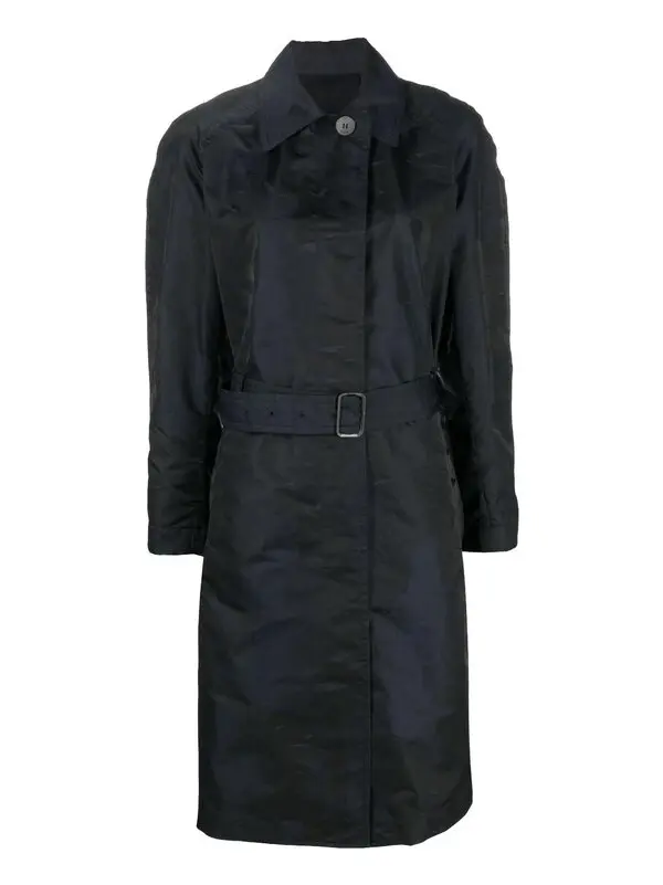 FERRAGAMO Belted Trench Coat - Blue