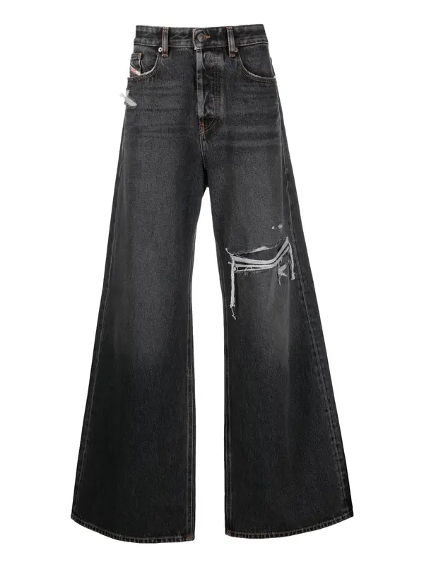 Diesel D-rise 007f6 Straight-leg Jeans - Black