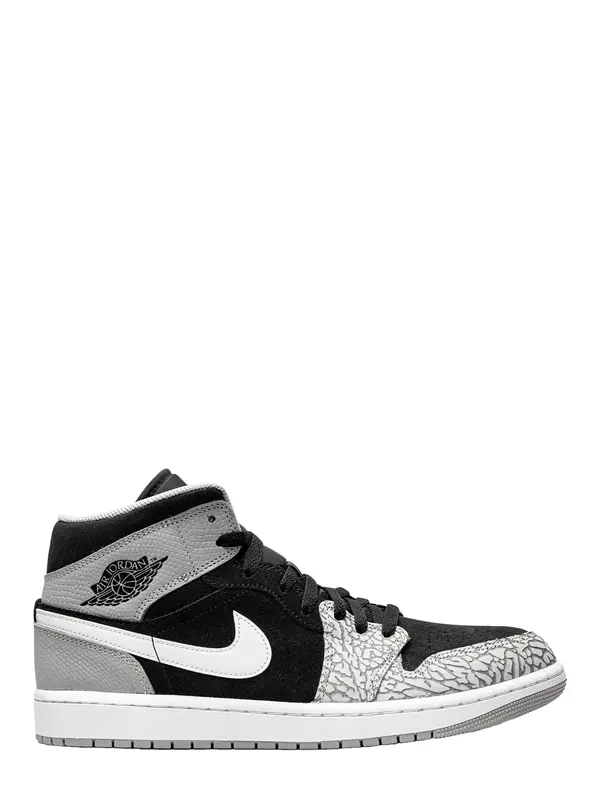 JORDAN 1 Mid Se Elephant Print Sneakers - Black