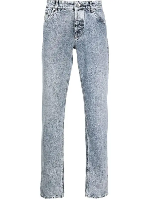 Brunello Cucinelli Low-rise Slim-cut Jeans - Blue