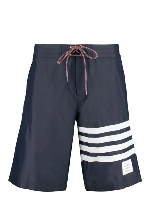 Thom Browne 4-bar Board Shorts - Blue