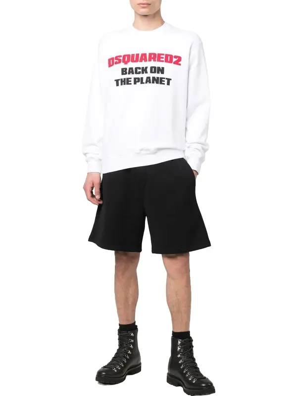 Dsquared2 X Ibrahimović Logo-print Bermuda Shorts - Black