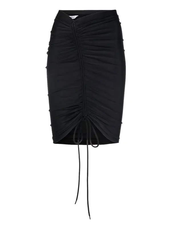Balenciaga Gathered Mini Skirt - Black