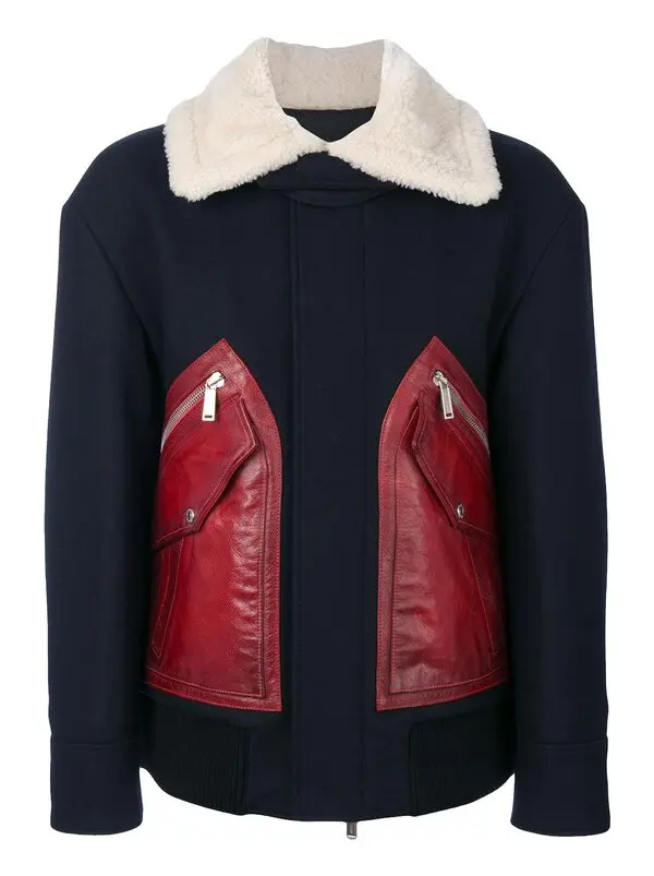 Dsquared2 Contrast Coat - Blue