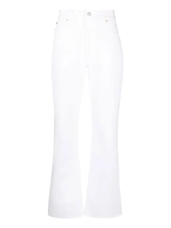 Valentino Garavani Logo-print Straight-leg Jeans - White
