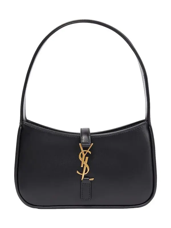 Saint Laurent Le 5 À 7 Mini Leather Shoulder Bag - Black