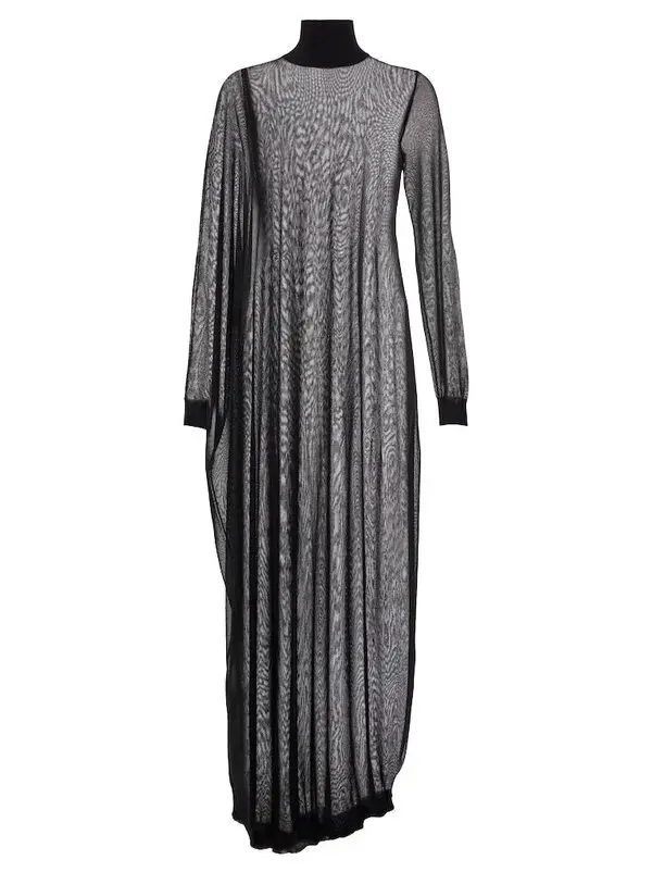 Alaïa Sheer Maxi Dress - Black