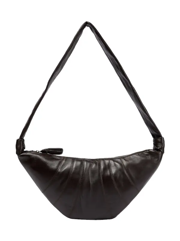 LEMAIRE Croissant Leather Shoulder Bag - Brown