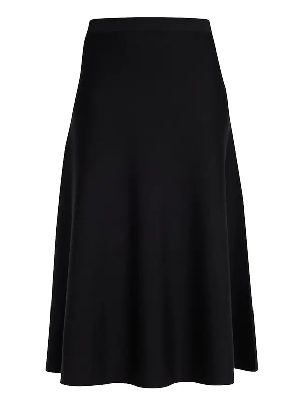 Gabriela Hearst Freddie Midi Knit Skirt - Black