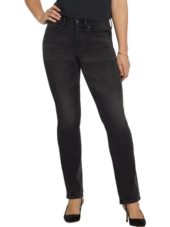 NYDJ Marilyn Waist Match Straight Leg Jeans - Arch Rock