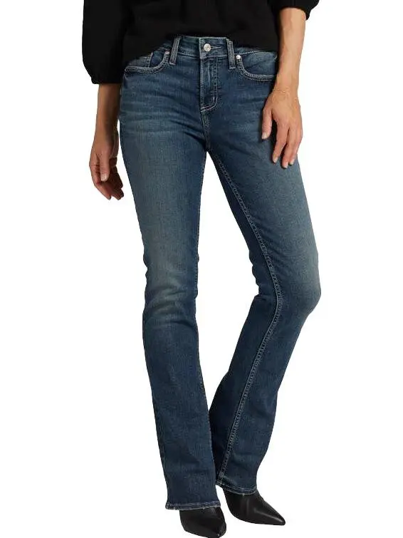 SILVER JEANS CO. Suki Mid Rise Bootcut Jeans - Indigo