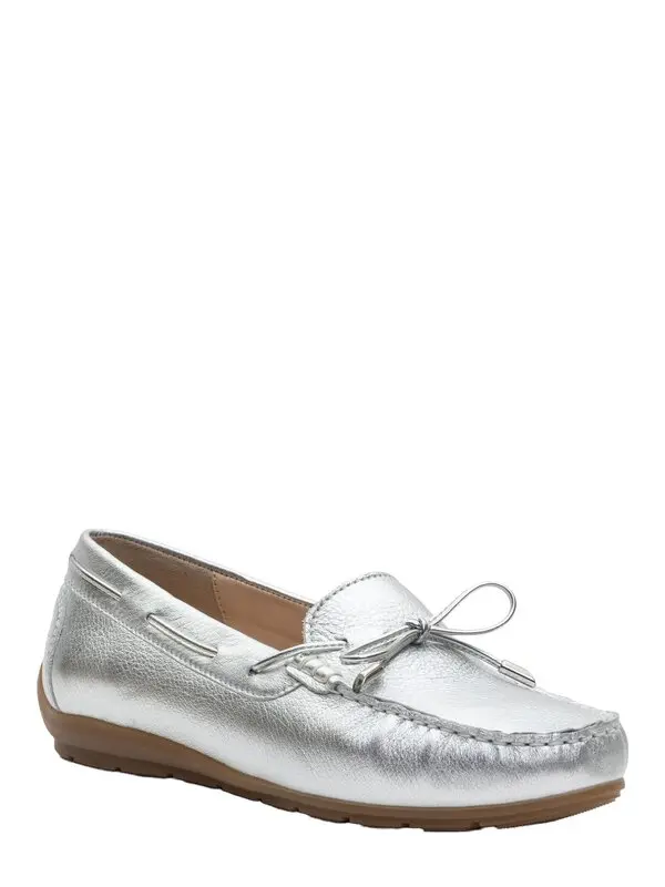 ARA Amarillo Leather Driving Shoe - Silver