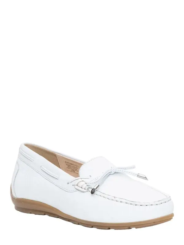 ARA Amarillo Leather Driving Shoe - White Cervocalf