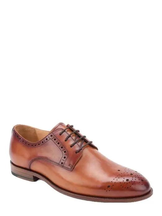 WARFIELD & GRAND Cassette Medallion Toe Derby - Tan