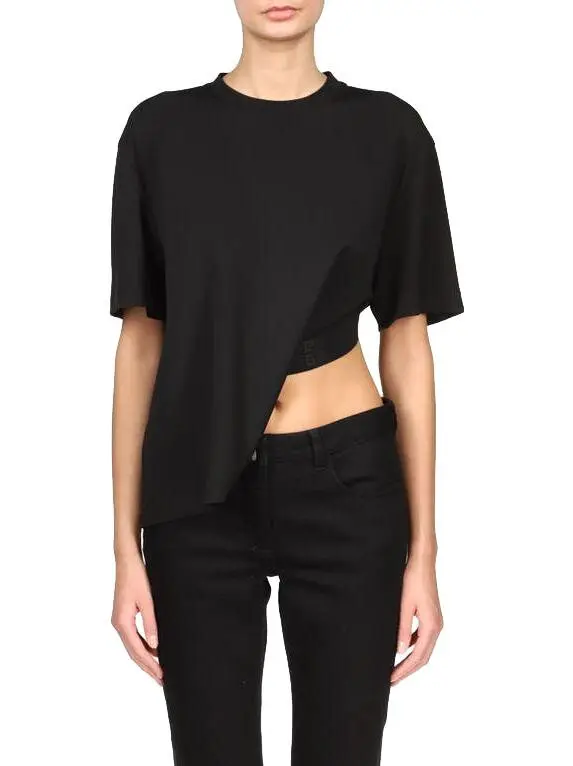 Givenchy Side Folded Blouse - Black